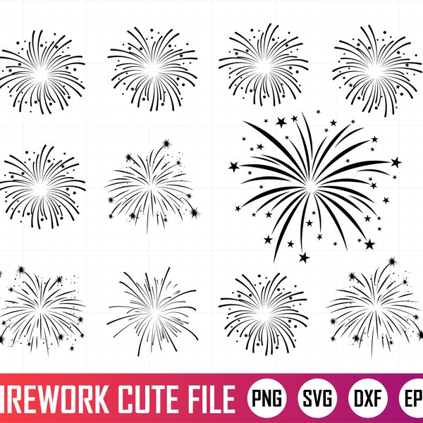 Firework Invitation - Etsy