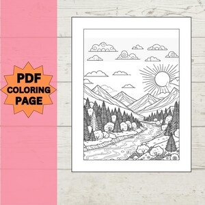 Nature Coloring Book, Digital Coloring Book, Pdf Coloring Book ...