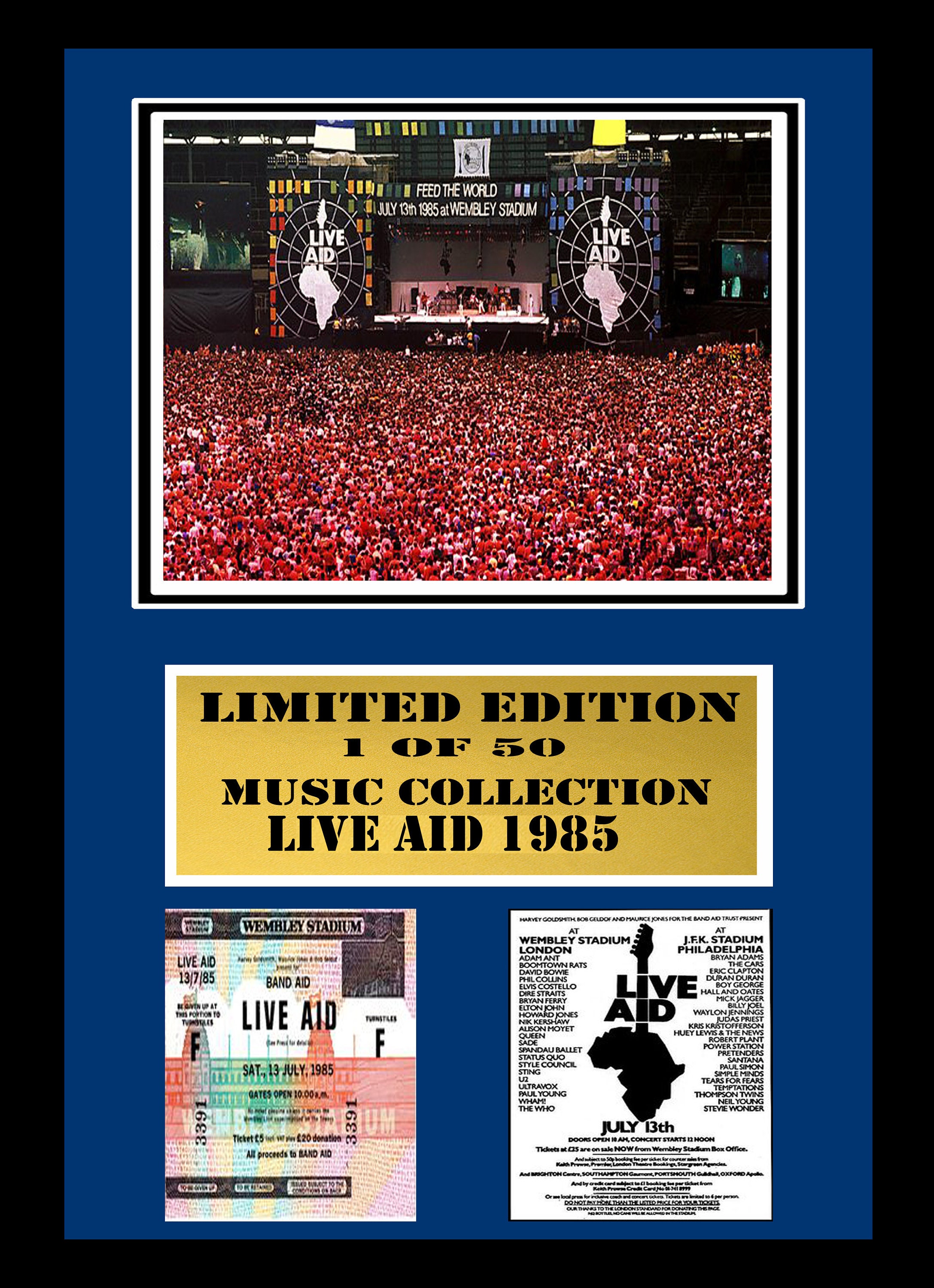 Live Aid Signed Display - Etsy