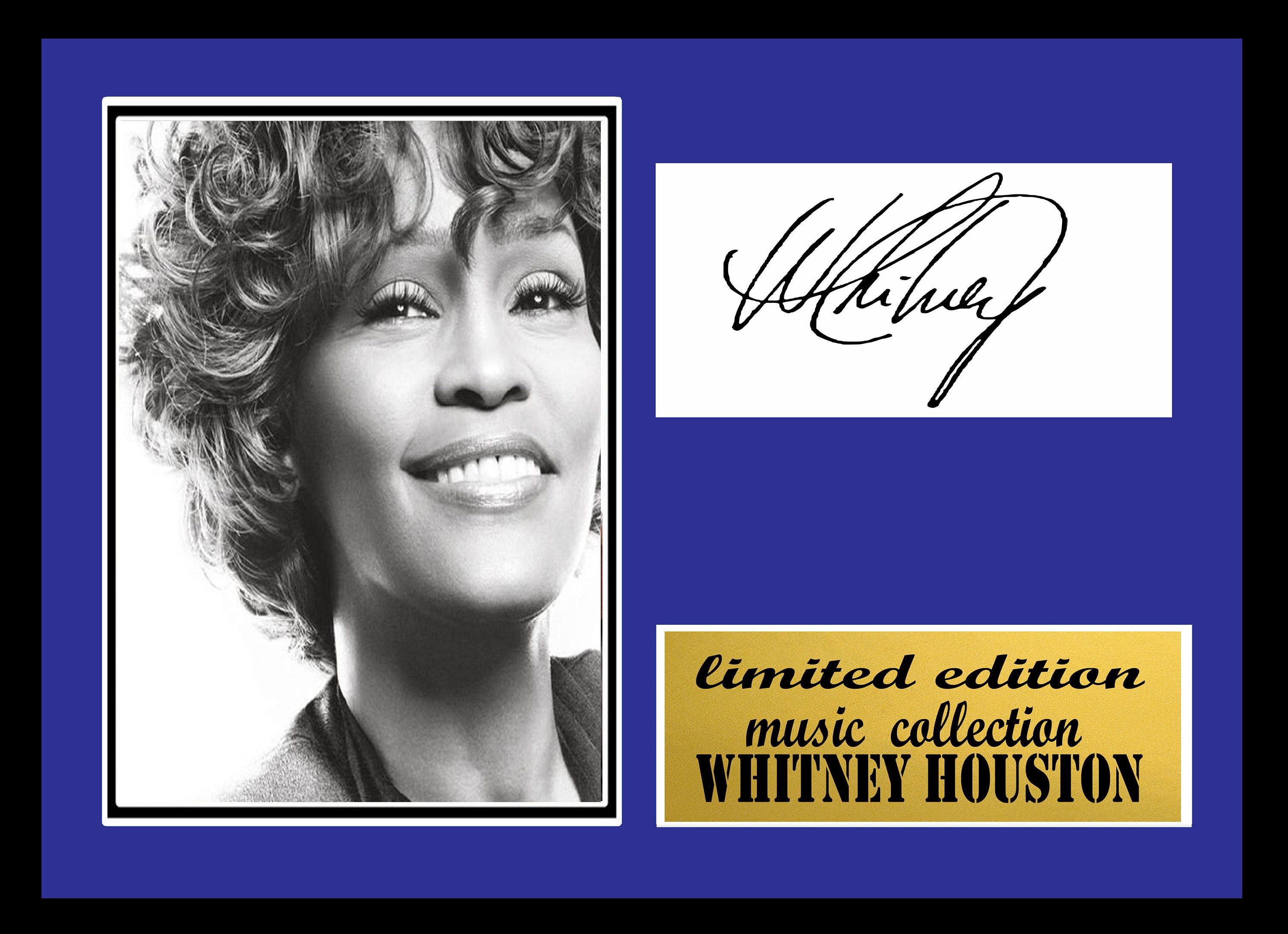 Whitney Houston Signed Display - Etsy