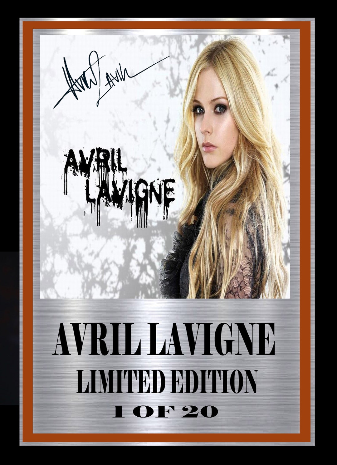 AVRIL LAVIGNE Signed Display - Etsy