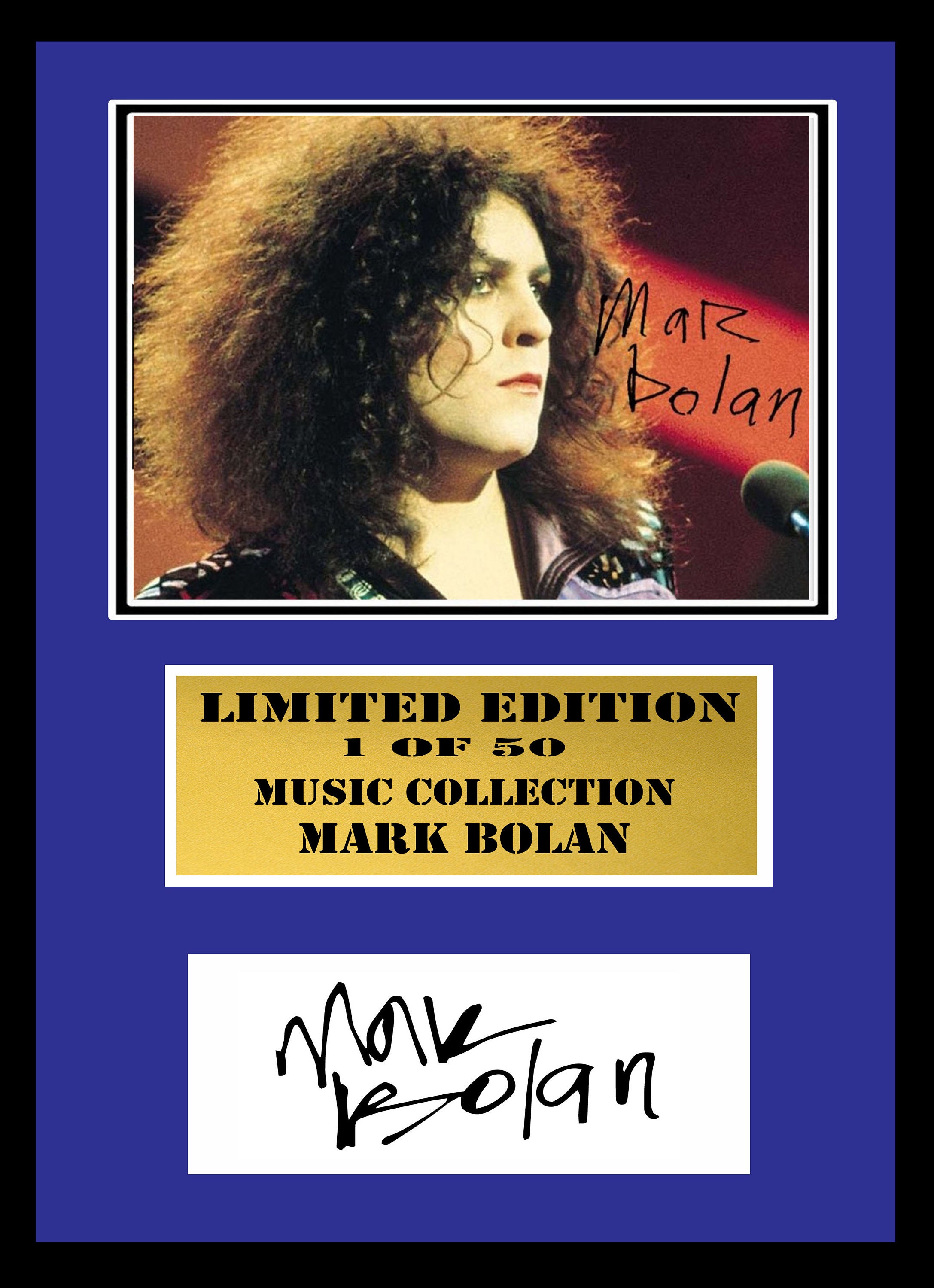 Mark Bolan Signed Display - Etsy