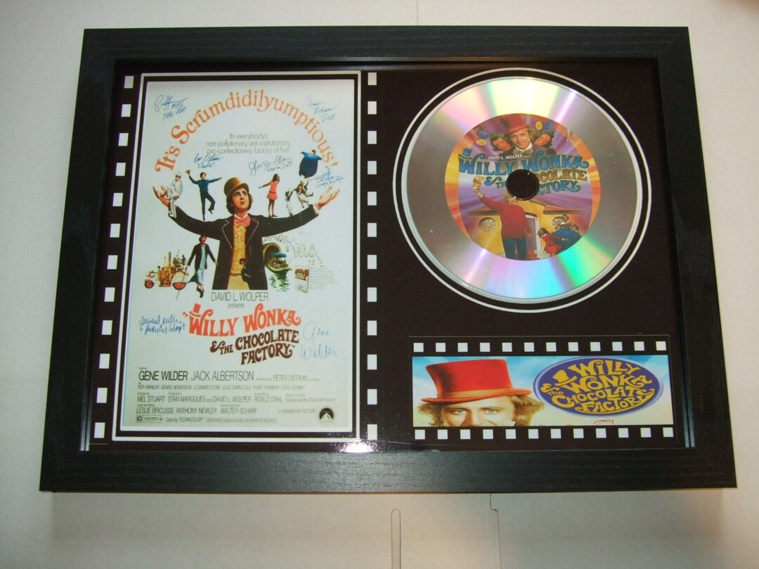 Willy Wonka Signed Display - Etsy