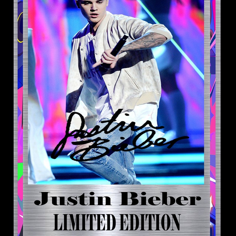 Justin Bieber Signed - Etsy