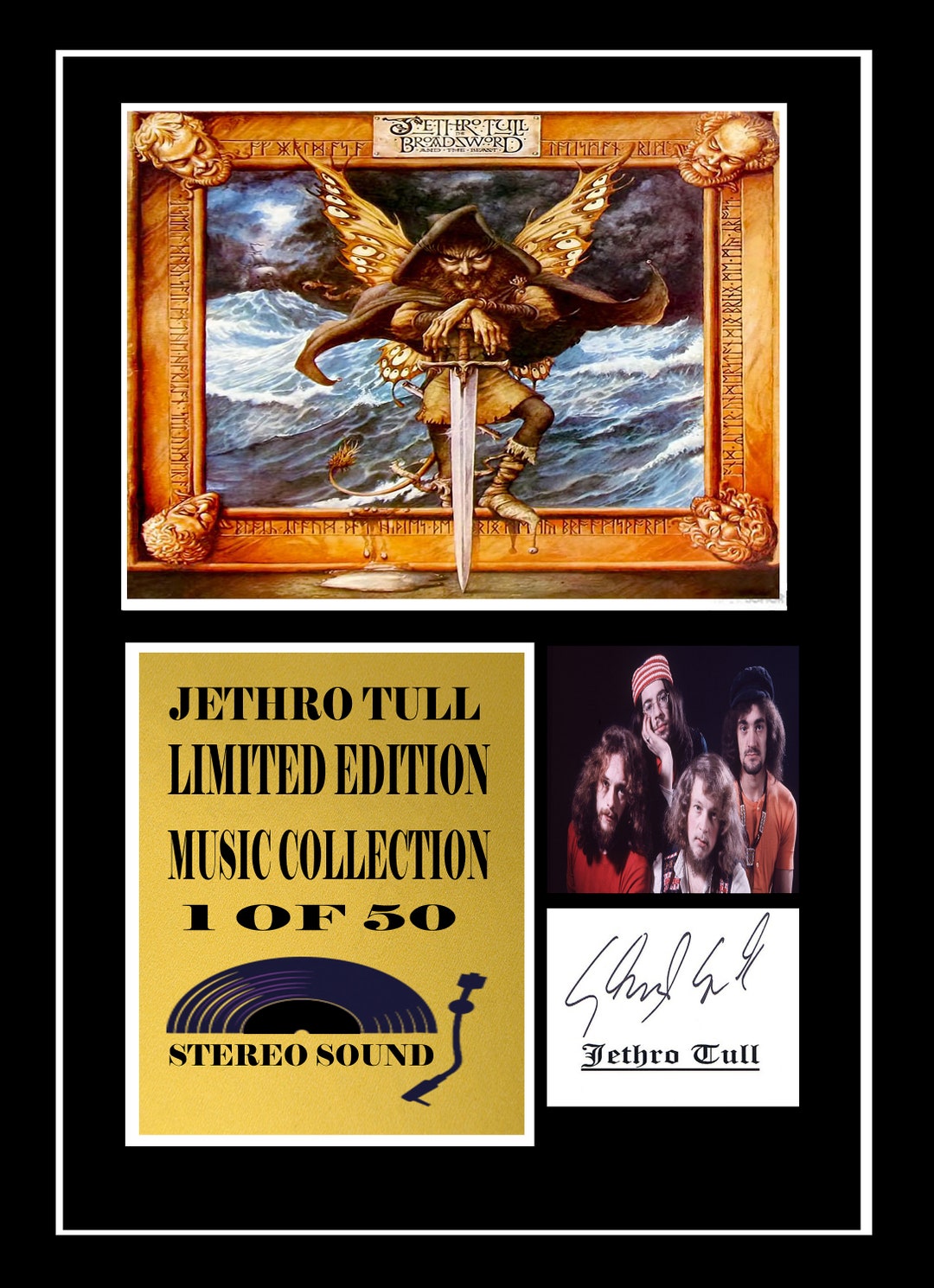 Jethro Tull Signed Display - Etsy