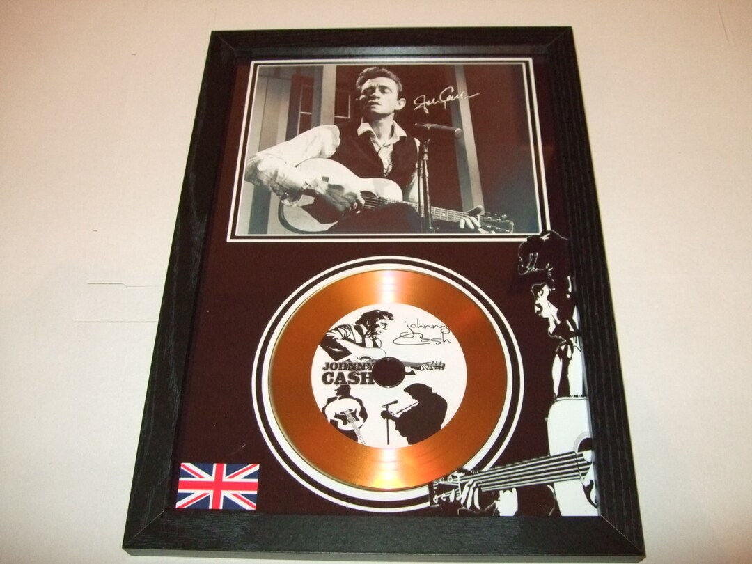 Johnny Cash Signed Display - Etsy