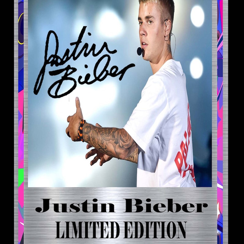 Justin Bieber Autograph - Etsy