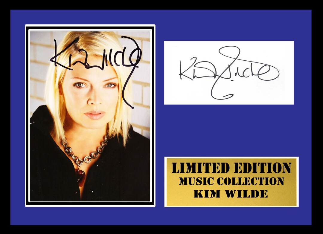 Kim Wilde Signed Display - Etsy