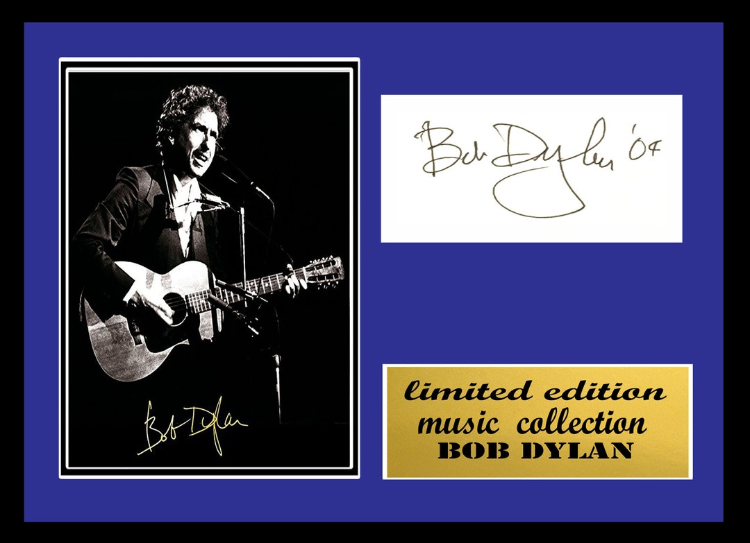 Bob Dylan Signed Display 1 - Etsy