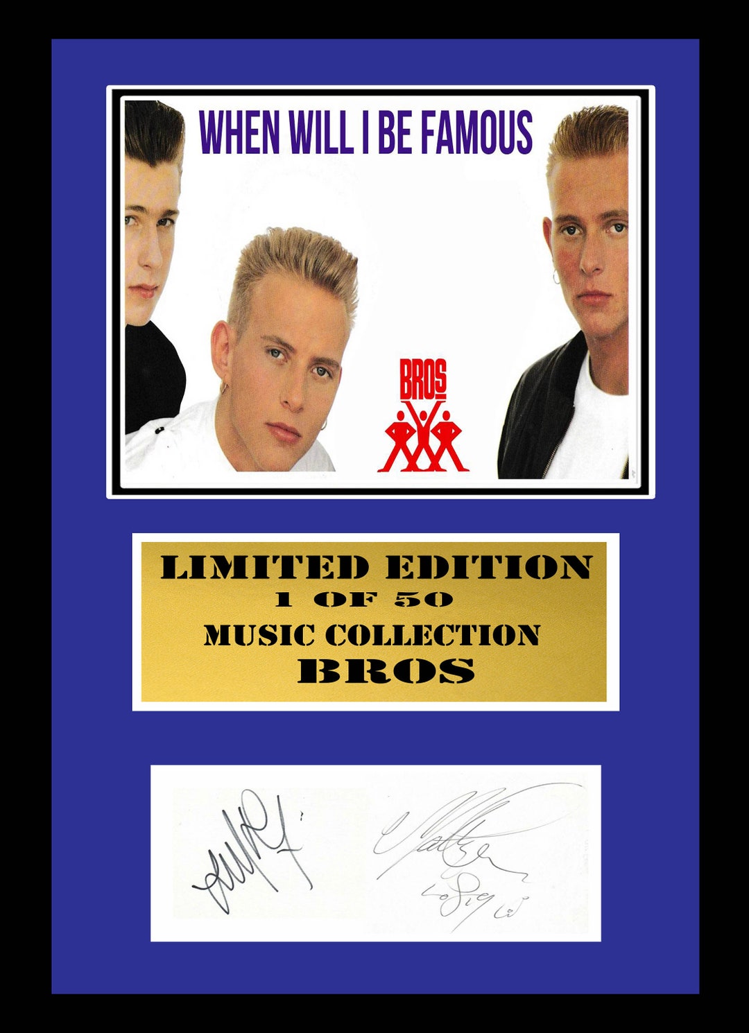 Bros Signed Display - Etsy