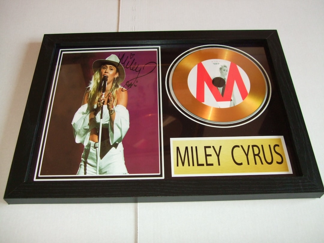 Miley Cyrus Signed Display - Etsy