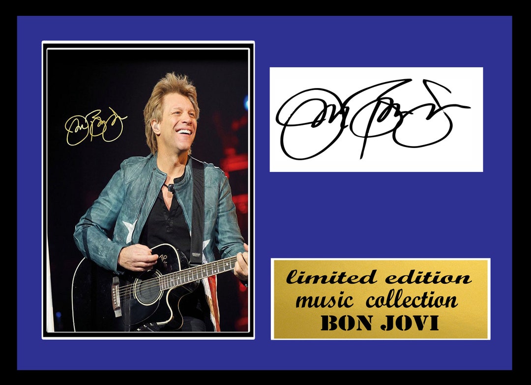 Bon Jovi Signed Display 1 - Etsy