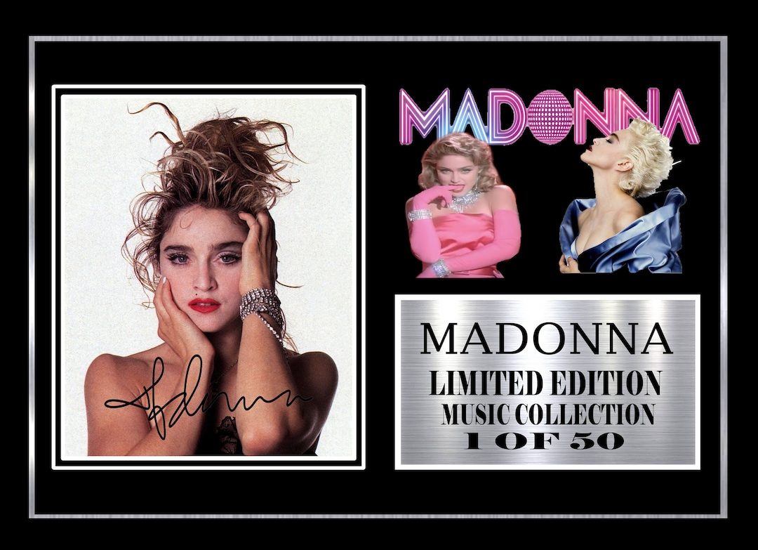 Madonna Signed Display - Etsy