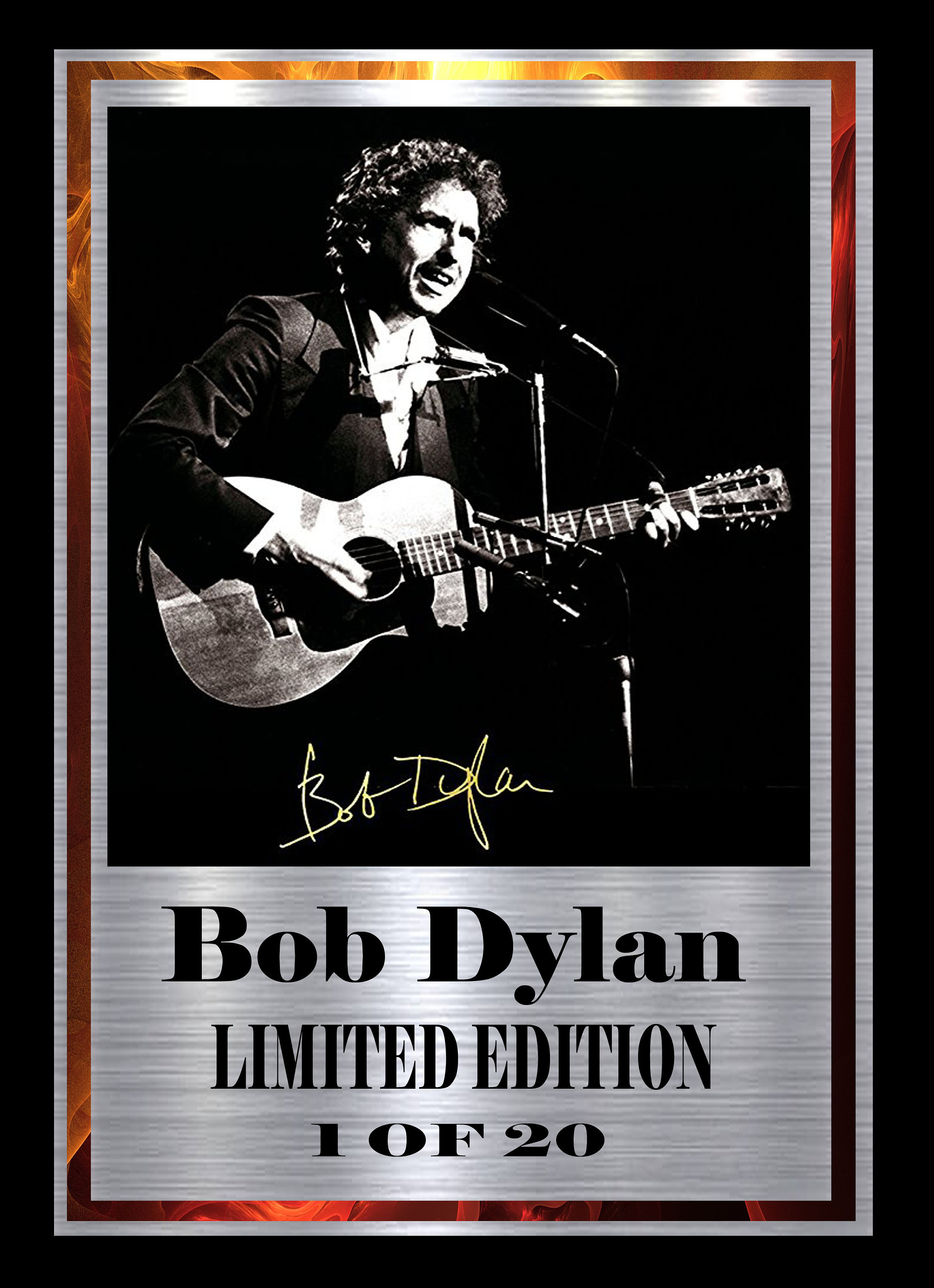 BOB DYLAN Signed Display - Etsy