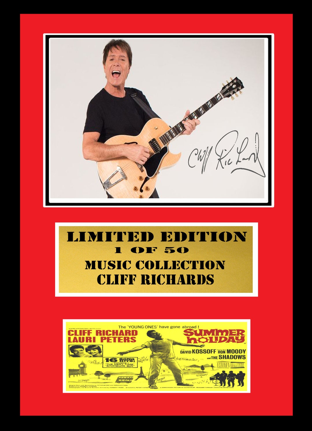 Cliff Richards Signed Display - Etsy