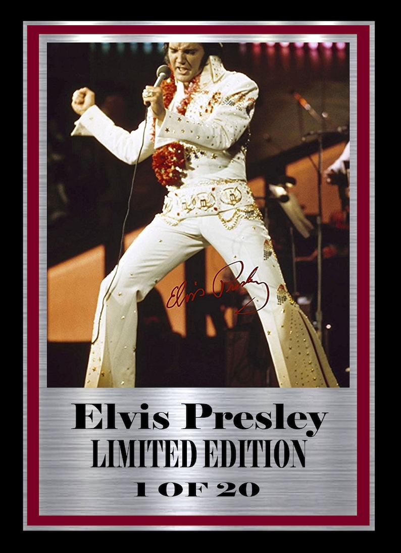 ELVIS Signed Display - Etsy