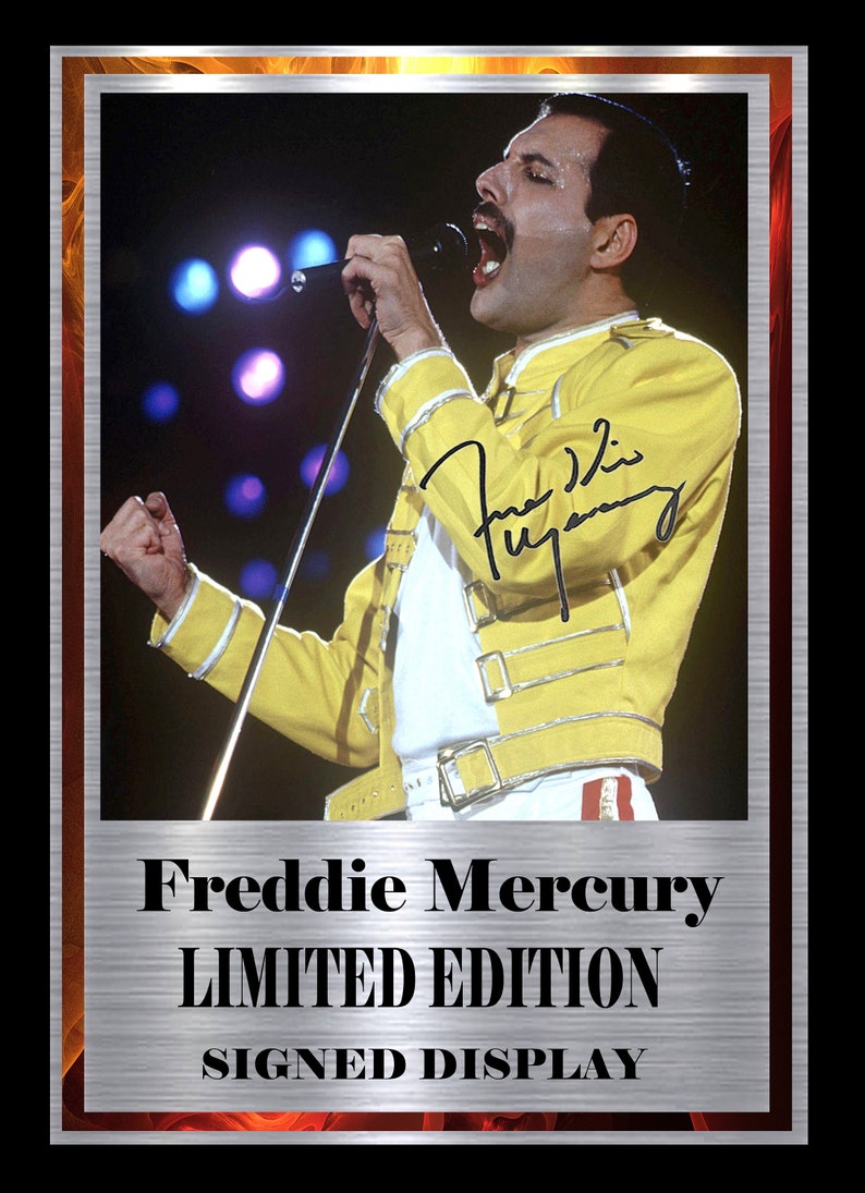 Freddie Mercury Signed Display - Etsy