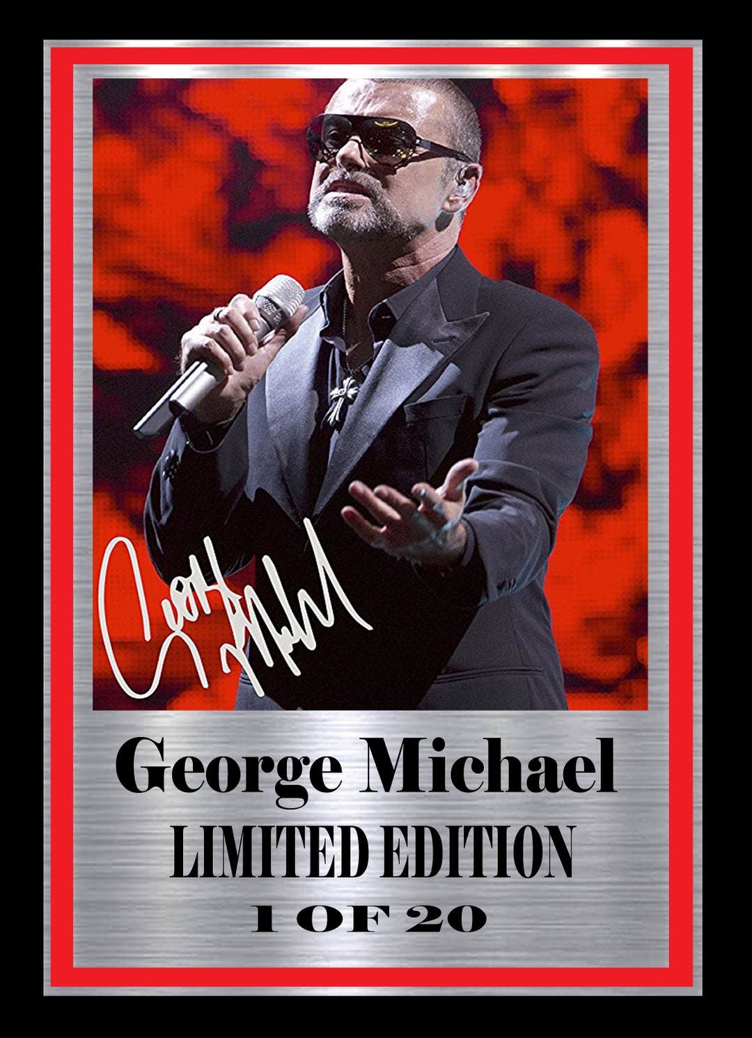 GEORGE MICHAEL Signed Display - Etsy