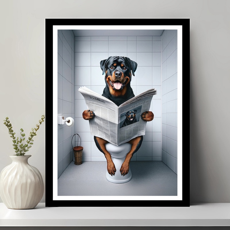 Funny Rottweiler Poster - Etsy