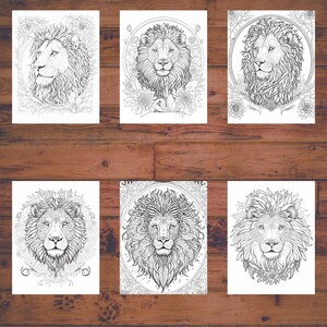25 Lion Mandala Coloring Pages | Adults Coloring Pages | Simple Stress ...