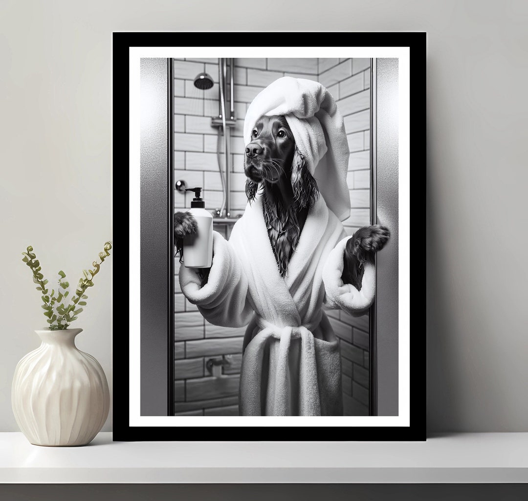 Irish Setter Wall Art, Bathroom Art Print, Irish Setter Photo, Irish ...