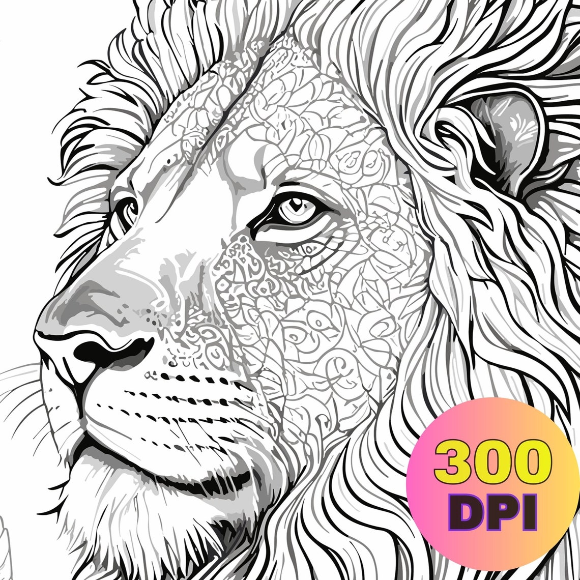 25 Lion Mandala Coloring Pages Adults Coloring Pages - Etsy