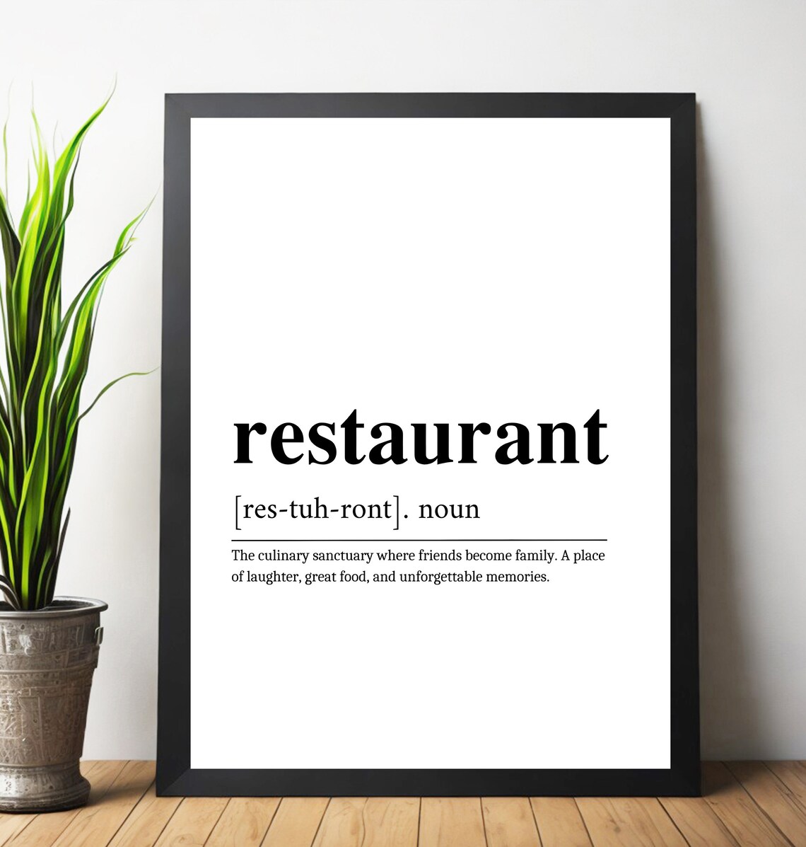 Restaurant Definition Printable, Restaurant Art, Restaurant Quote Print ...