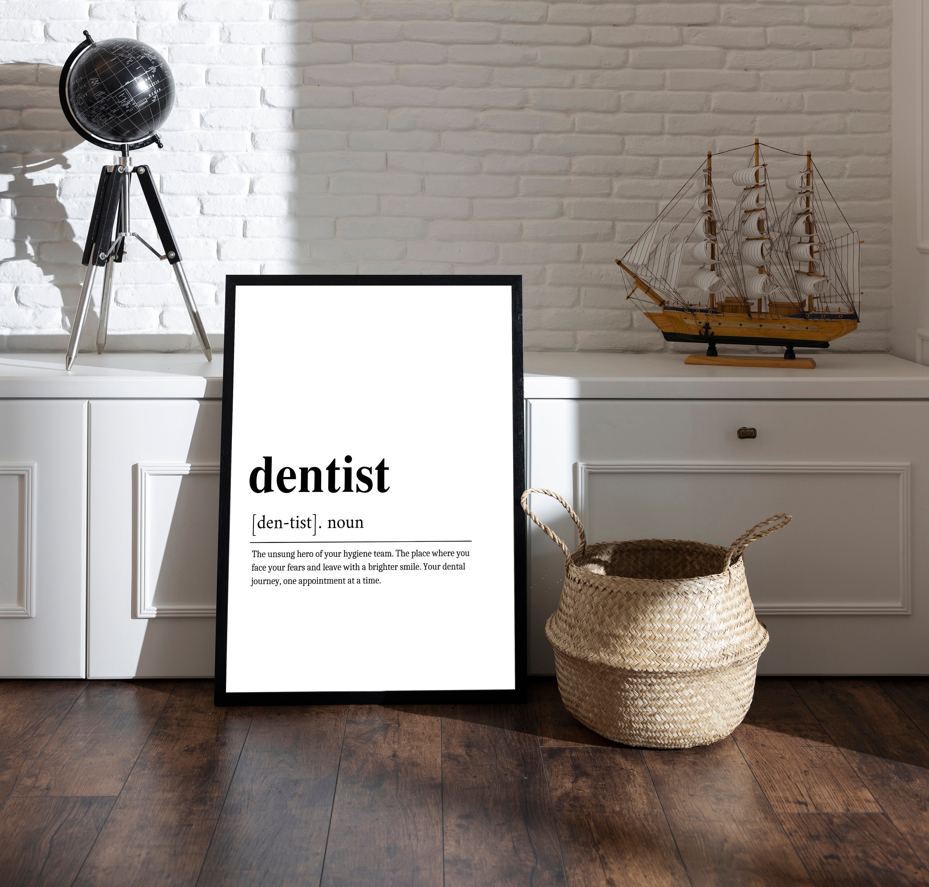 Dentist Definition Printable Dentist Art Dentist Quote - Etsy