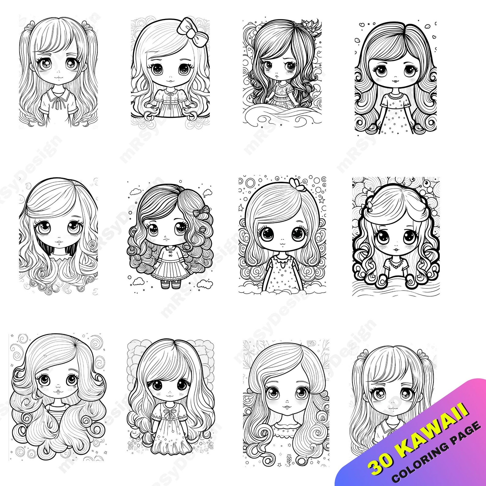 20 Cute Kawaii Coloring Pages | Cute Kawaii Coloring Pages | Printable ...