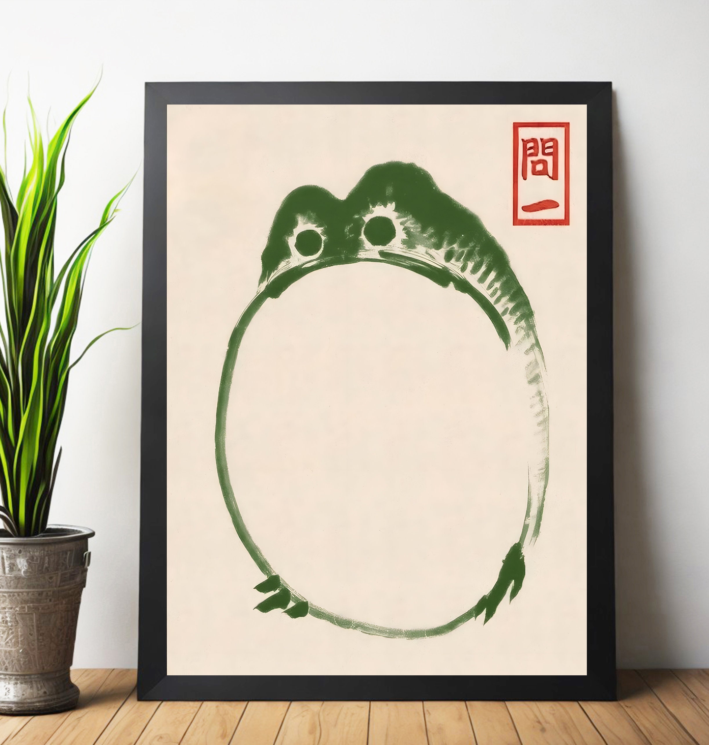 Japanese Frog Print Matsumoto Hoji Wall Art Vintage Wall - Etsy
