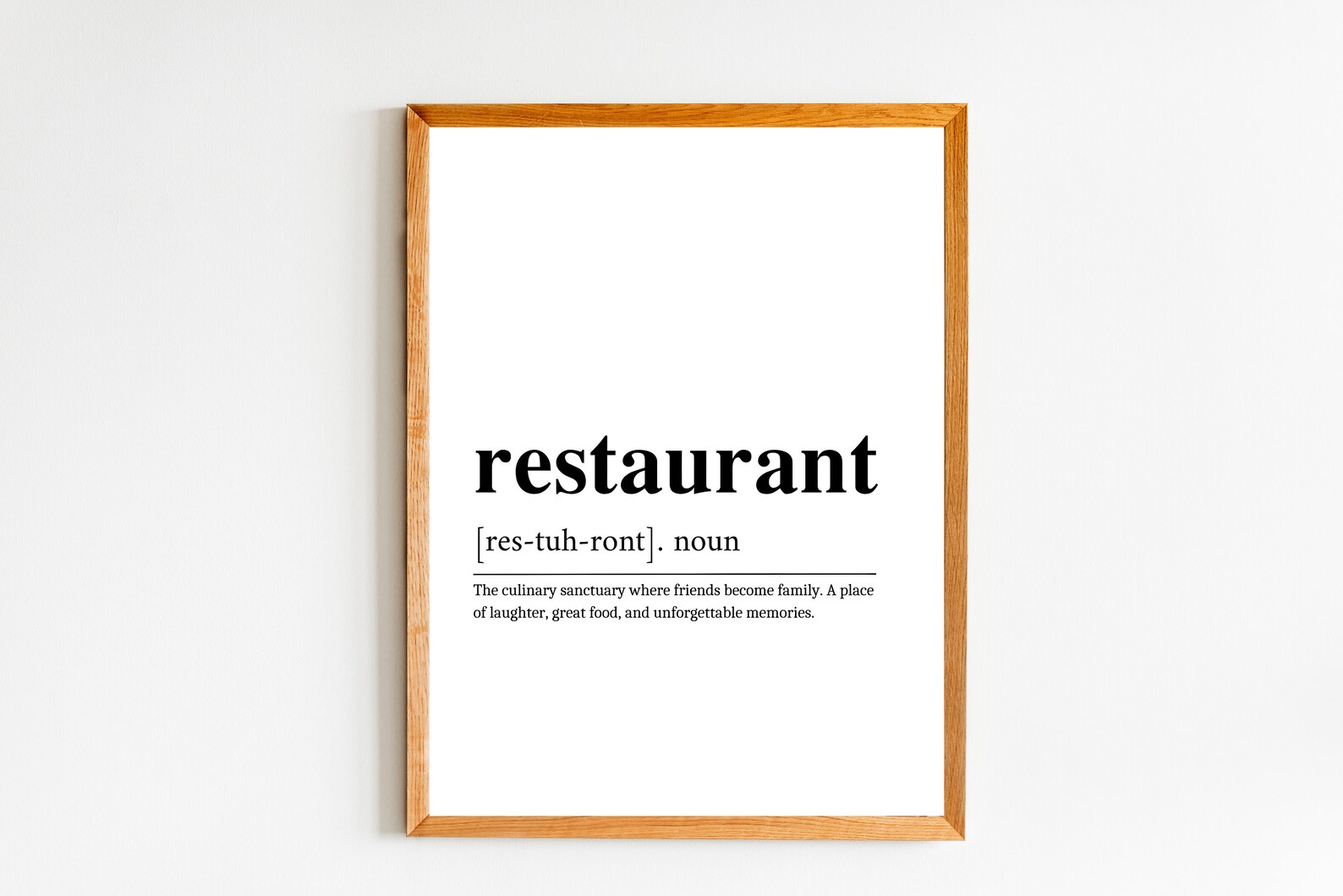 Restaurant Definition Printable, Restaurant Art, Restaurant Quote Print ...