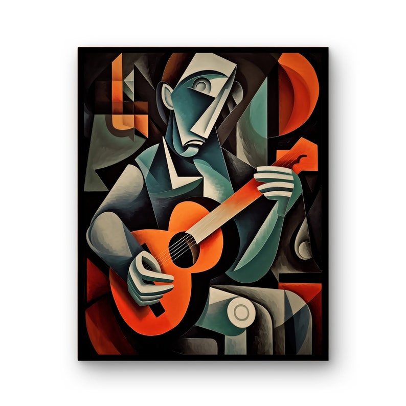 Cubist Portrait | Music Poster | A Bold and Striking Artistic ...