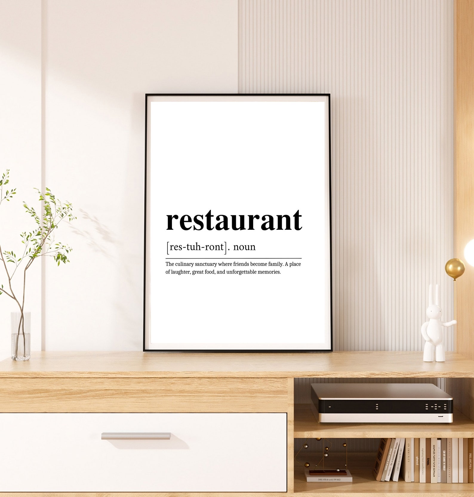 Restaurant Definition Printable, Restaurant Art, Restaurant Quote Print ...