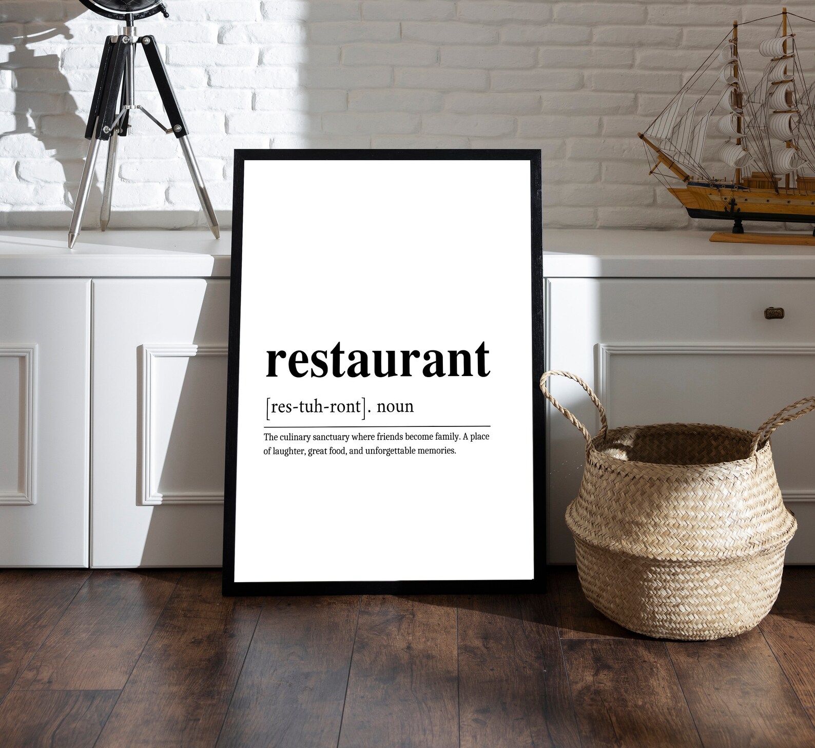 Restaurant Definition Printable, Restaurant Art, Restaurant Quote Print ...