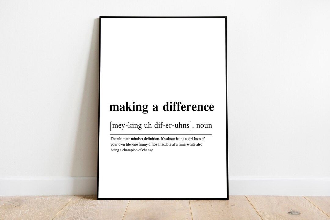 Making A Difference Gift | Making A Difference Personalised Gift ...