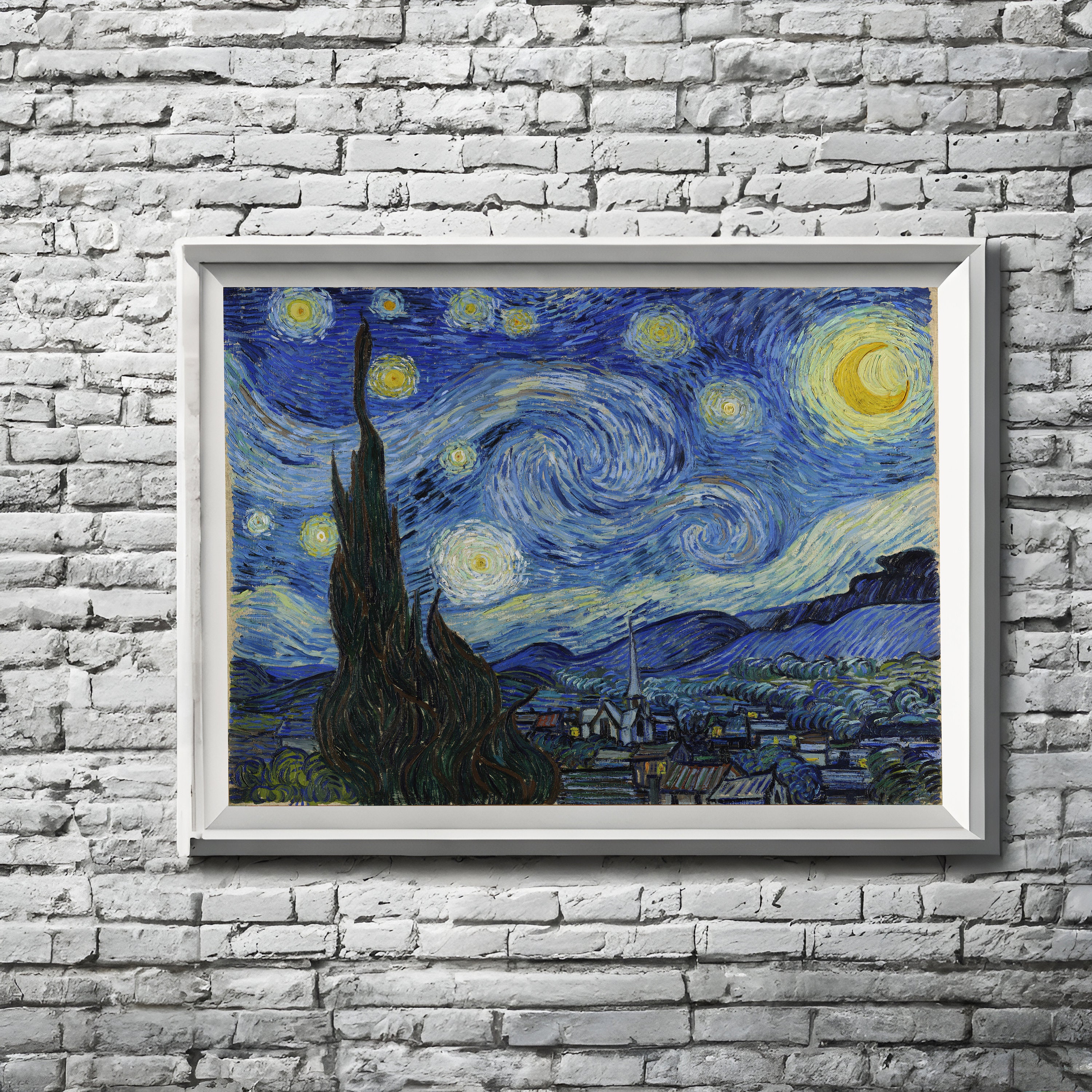 Starry Night by Van Gogh Print, Get Vintage Painting Wall Decor With ...