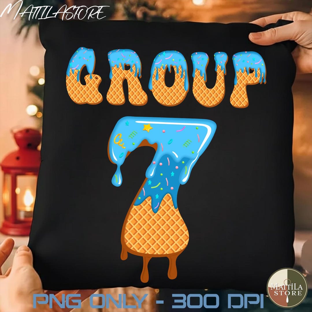 Group 7 Ice Cream Png, Ice Cream G7 Png, Group Seven Png, Six Seven Png ...