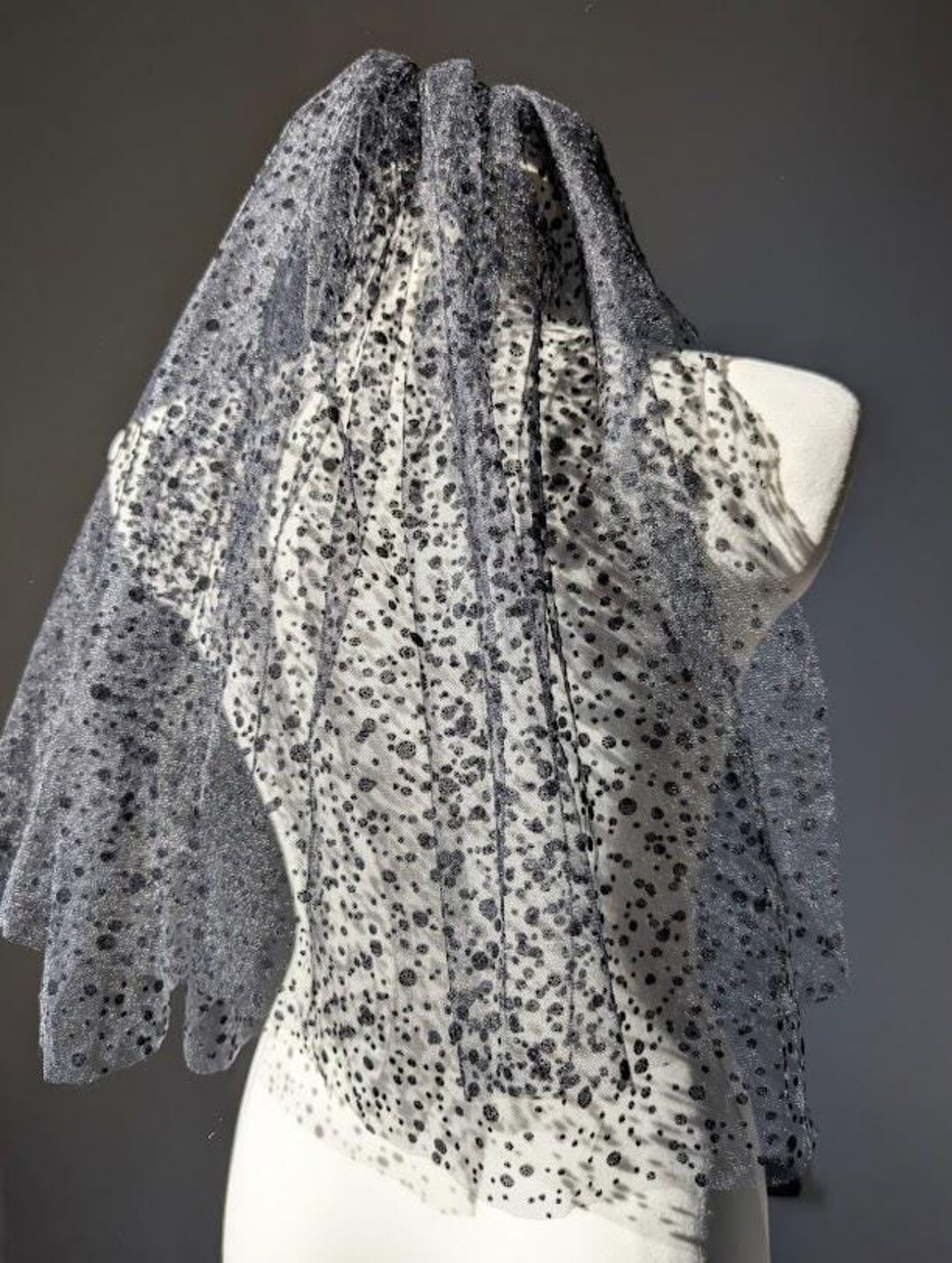 Bachelorette Black Veil Gothic Bride to Be Headband Spooky Gothic ...