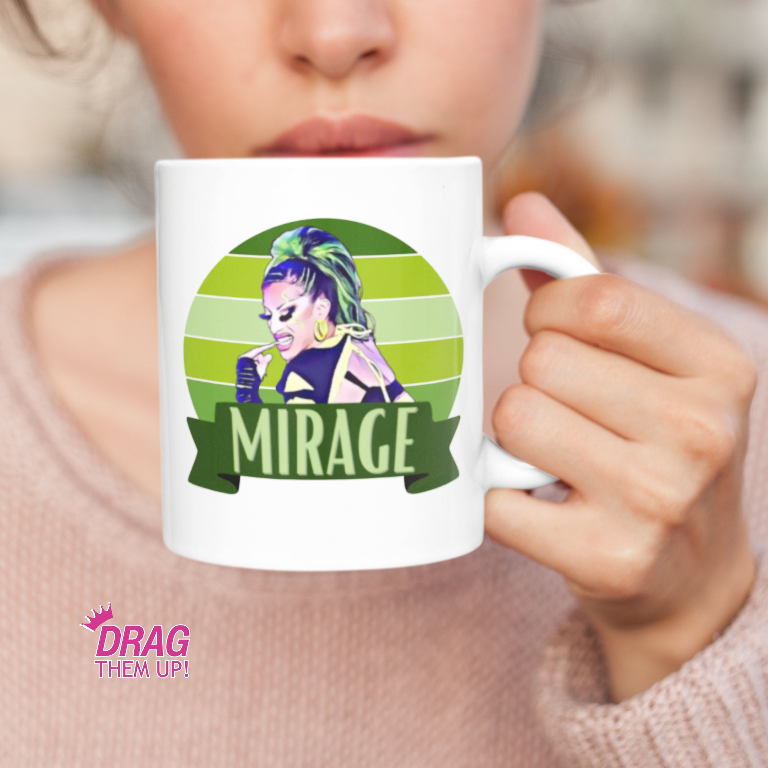 Drag Race Inspired Mug Mirage Ceramic Mug, Queer LGBT Gift Idea, Drag ...