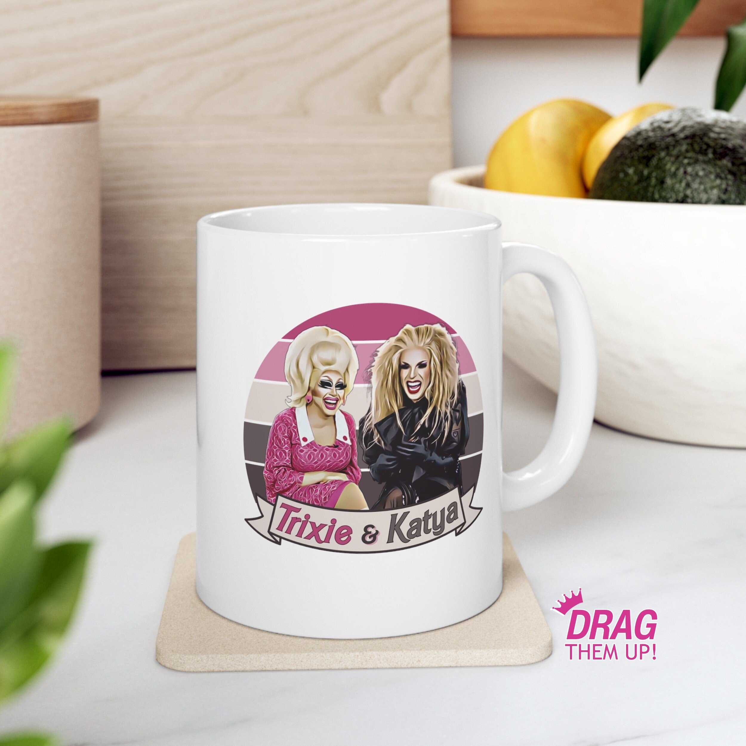 Drag Race Inspired Mug Trixie and Katya, Queer LGBT Gift Idea, Ceramic ...