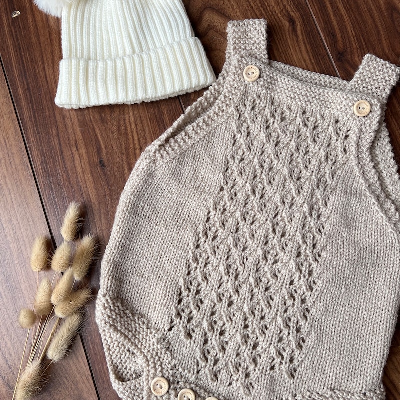Knit Baby Romper - Etsy
