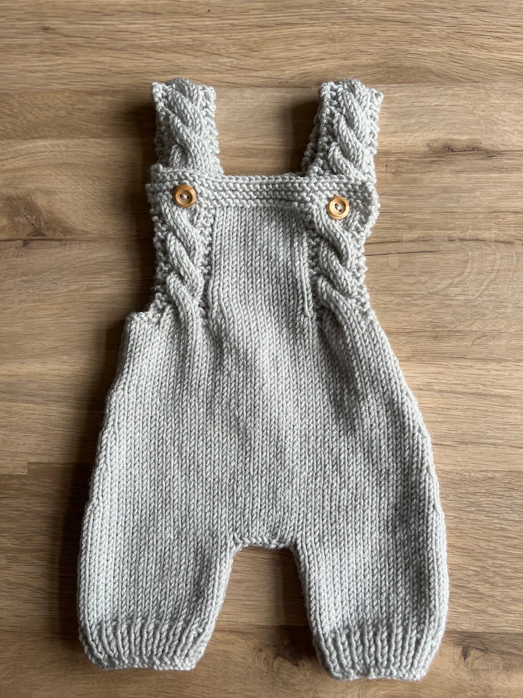 Hand Knit Baby Dungarees - Etsy UK