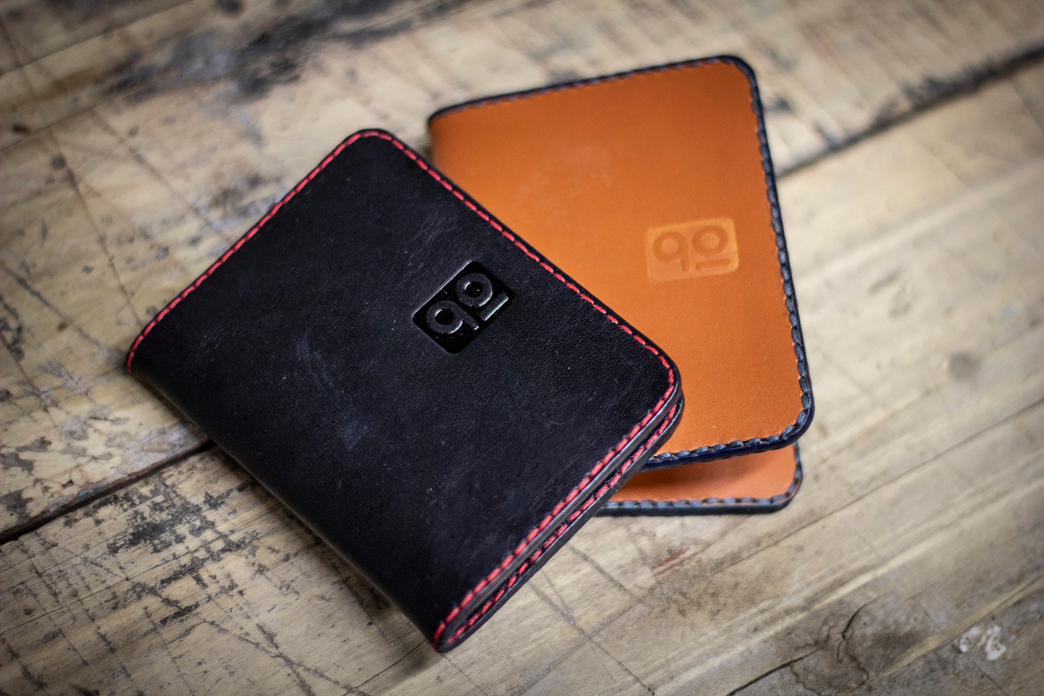 100% Handmade Vegetable Tanned Natural Leather Minimal Wallet I Leather ...