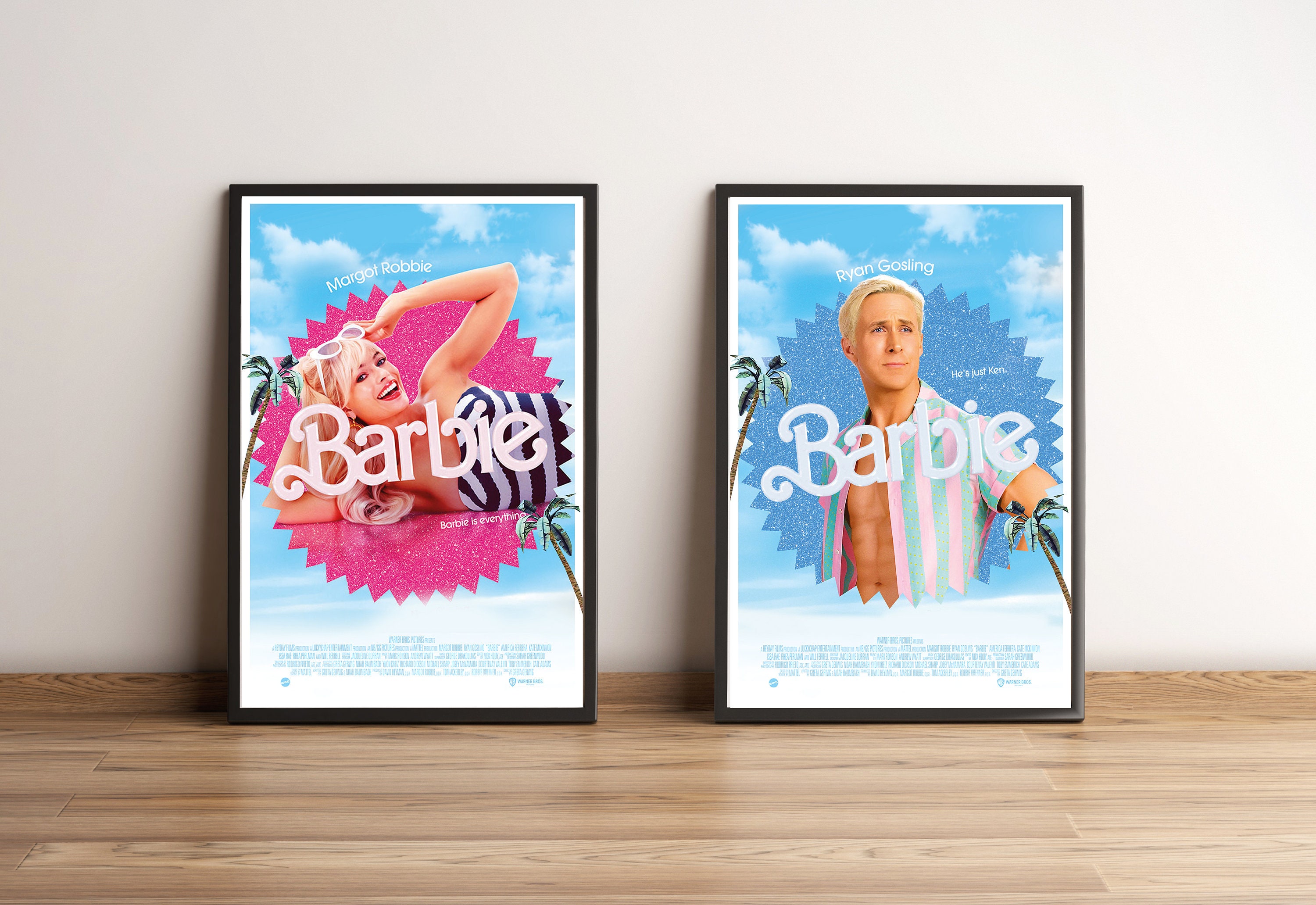 BARBIE Margot Robbie Ryan Gosling Movie 2023 Premium Poster
