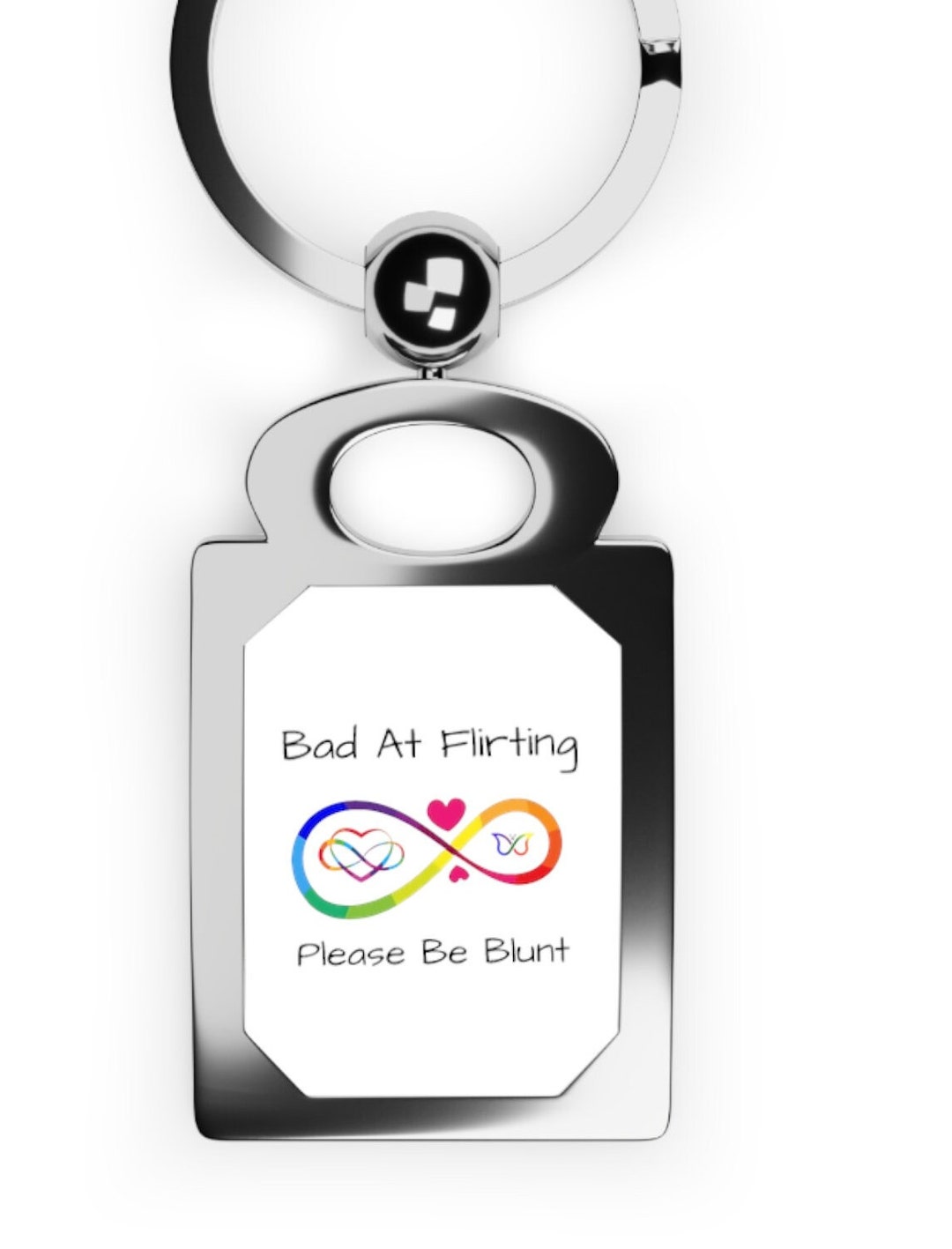 Embrace Your Truth: bad at Flirting, Please Be Blunt Keyring With ADHD ...