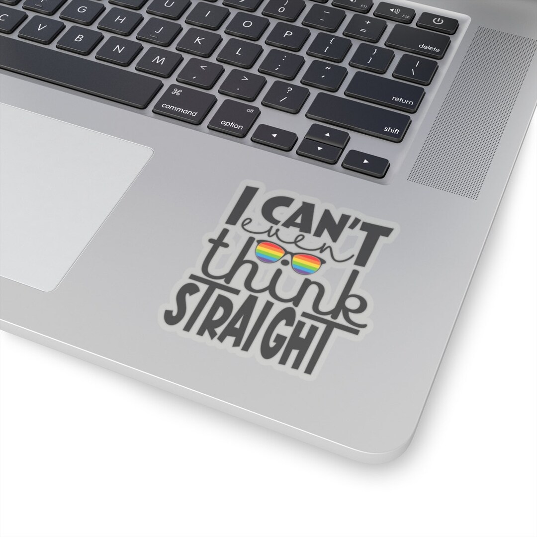 LGBTQ Pride Laptop Sticker Playful Decal for LGBTQ Community Humorous ...