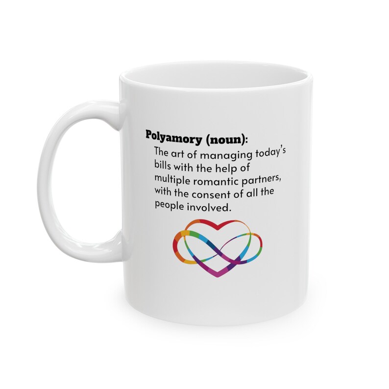 Polyamory Definition Coffee Mug Humorous LGBTQ Pride Ceramic Mug ...
