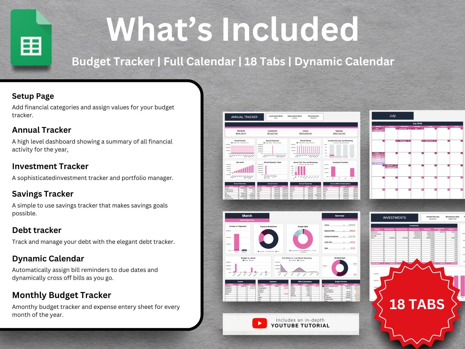 Monthly Budget Tracker, Google Sheets Budget Planner, Paycheck by ...