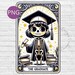 The Graduate PNG, the Graduate Skeleton Tarot Card Png, Graduate Shirt ...