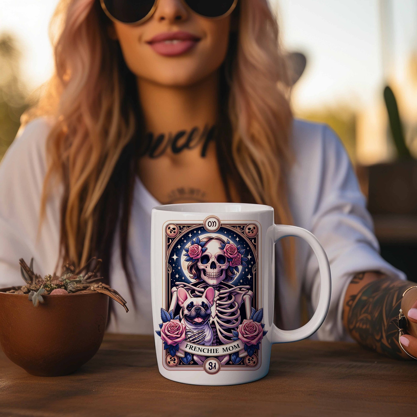 Frenchie Mom Tarot Card Png, Tarot Dog Png, French Bulldog Png, Tarot ...